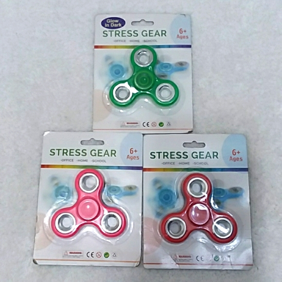 Stress Gear | Other | 52 3 Stress Gear Fidget Spinners | Poshmark